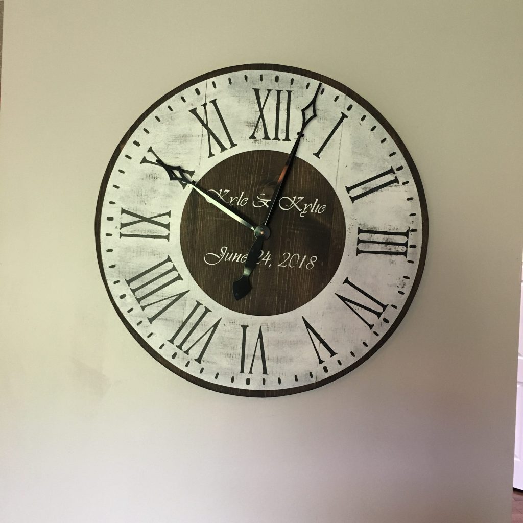 Large Rustic Wood Clock – Home decor – Farmhouse clock – The Village of ...