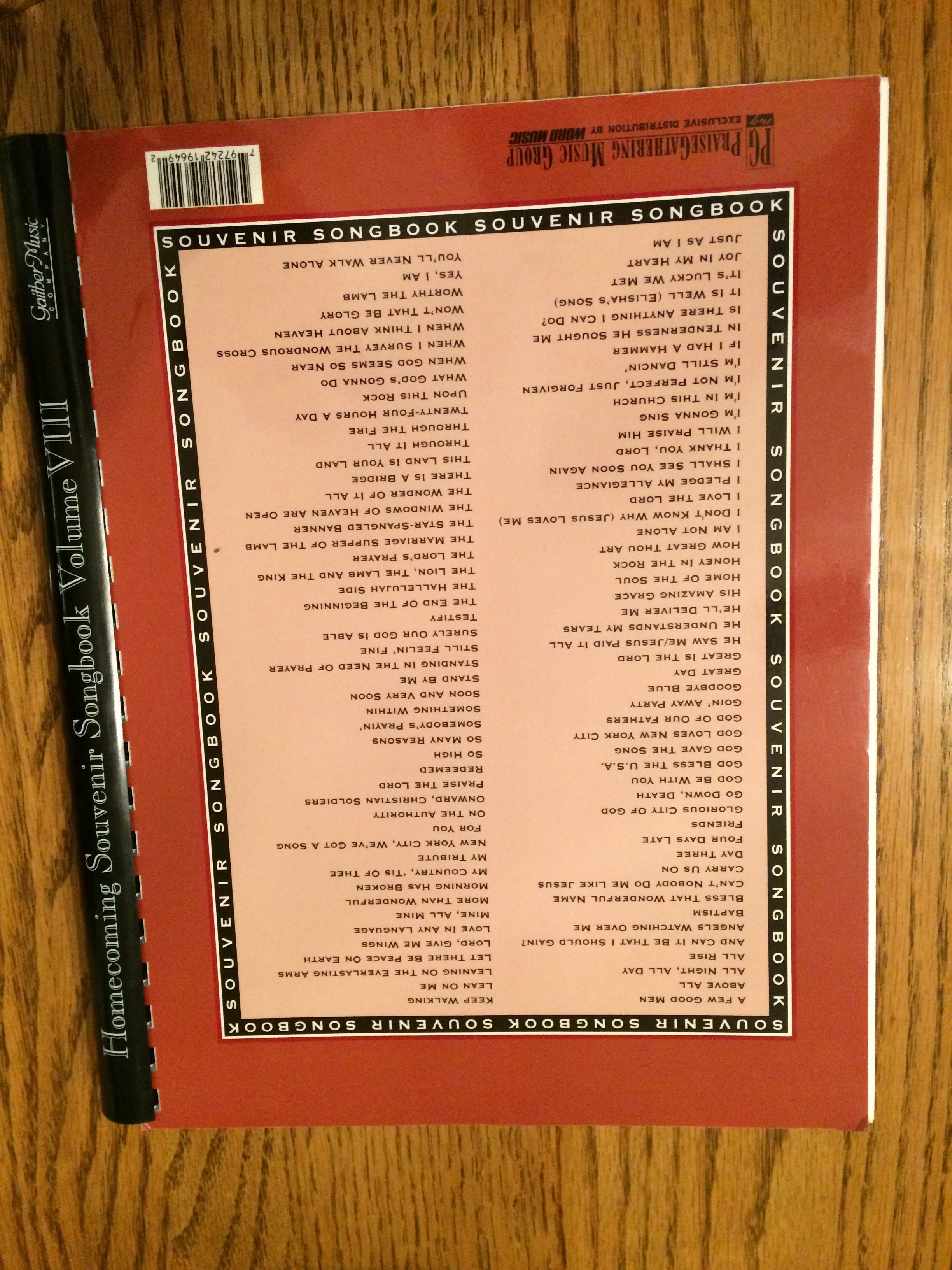 Bill Gaither Presents Homecoming Souvenir Songbook (Volume 8) – The ...