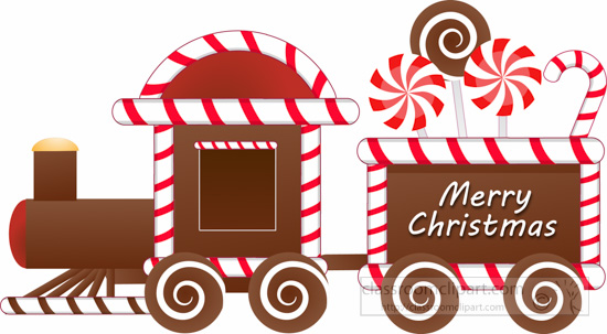 candy train with candy canes clipart – The Village of Artisans