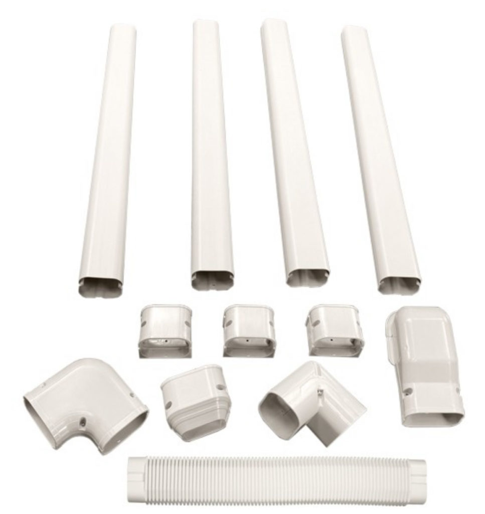 Maxwell PVC Decorative Refrigerant Line Cover Kit for Ductless Mini ...