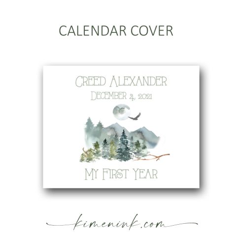 Adventure Forest Baby’s First Year Keepsake Calendar With Milestone ...