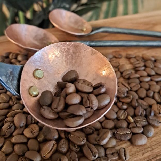 Copper & steel coffee measuring spoon – The Village of Artisans